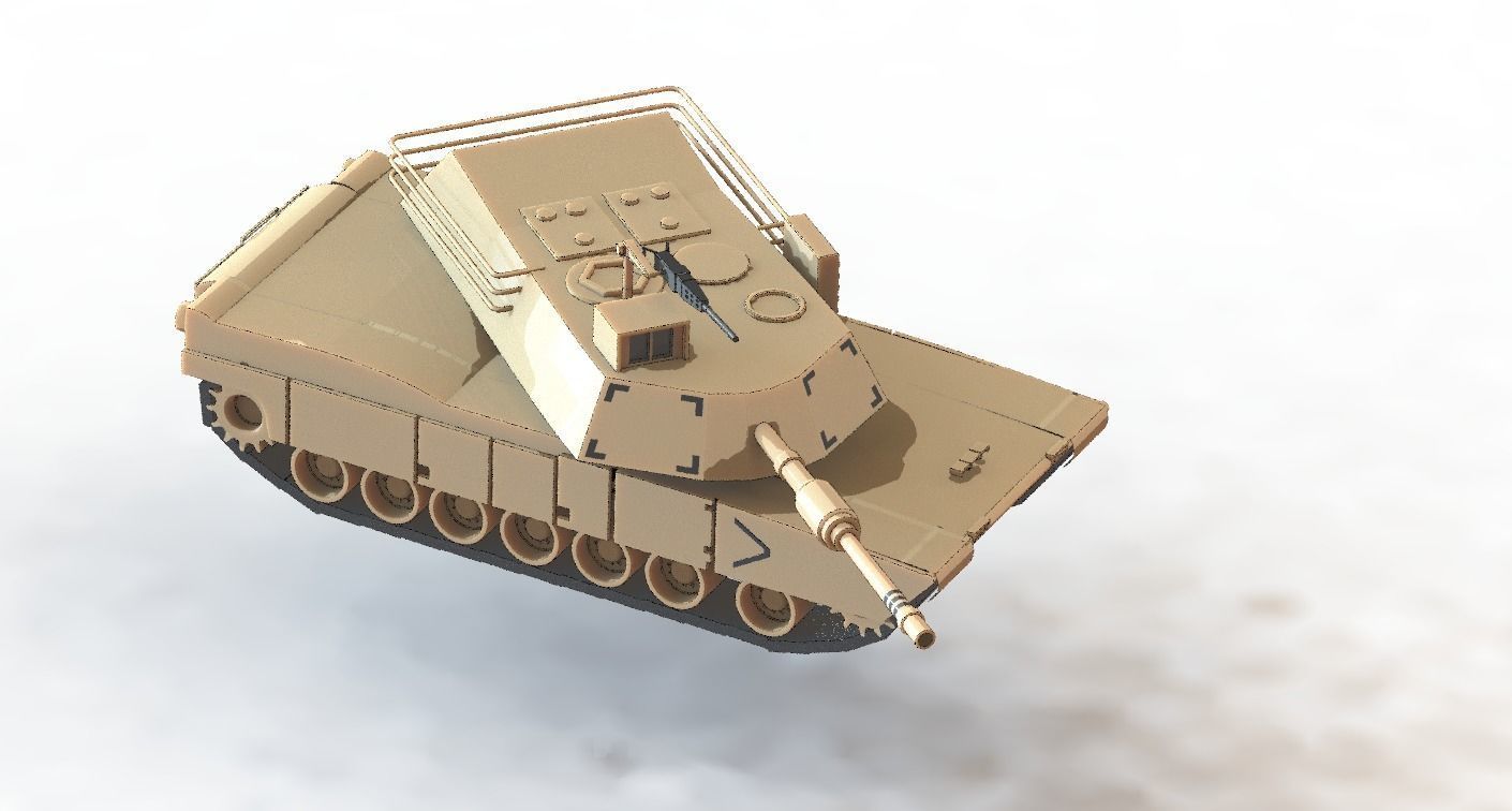 M1A1 Abrams Main Battle Tank 3D model | CGTrader