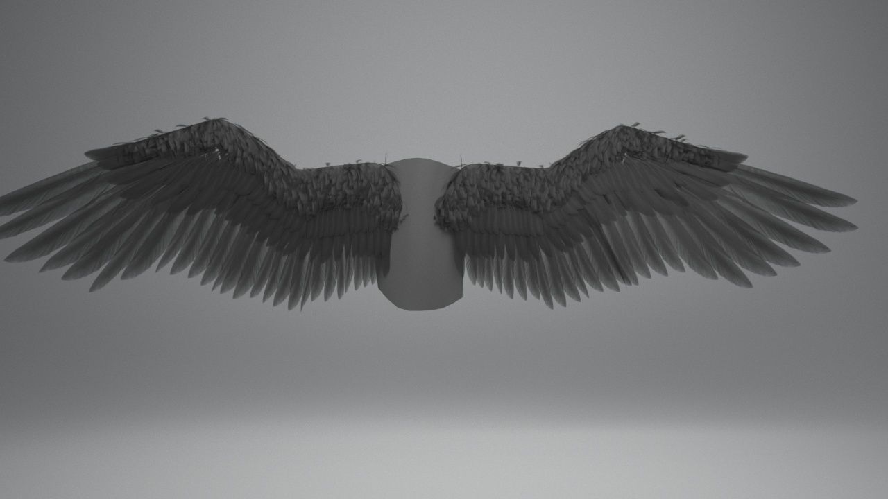 Angel Wings 3D model animated rigged | CGTrader