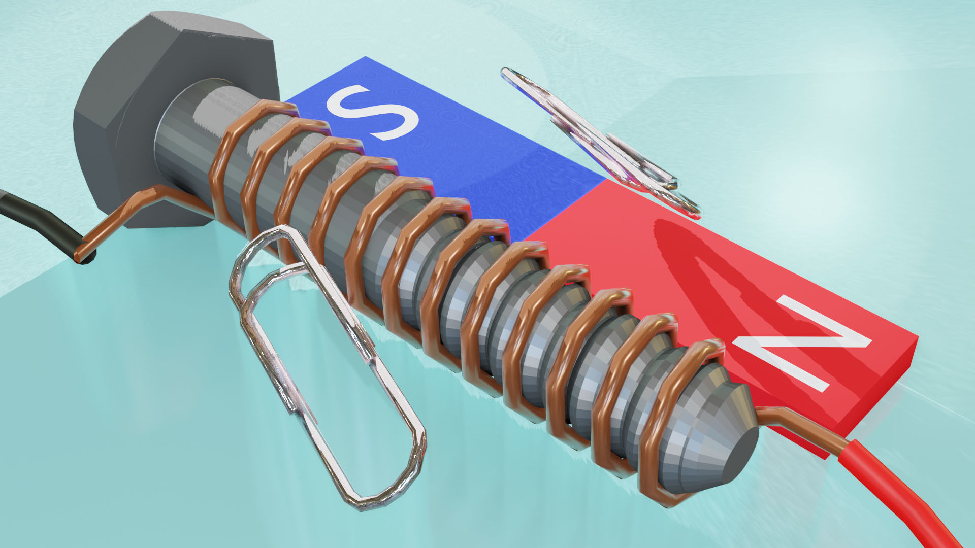 3D model Electro Magnet Circuit Science Project VR / AR / low-poly ...