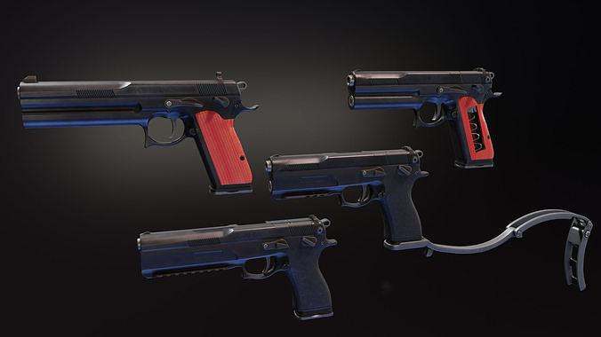 3D model FK Brno and PSD Handgun VR / AR / low-poly | CGTrader