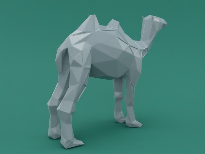 Polygon Camel 3D model 3D printable | CGTrader