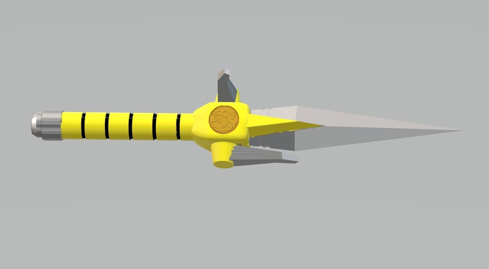 Yellow Ranger Sabretooth Dagger MMPR 3D model 3D printable | CGTrader