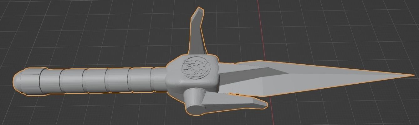 Yellow Ranger Sabretooth Dagger MMPR 3D model 3D printable | CGTrader