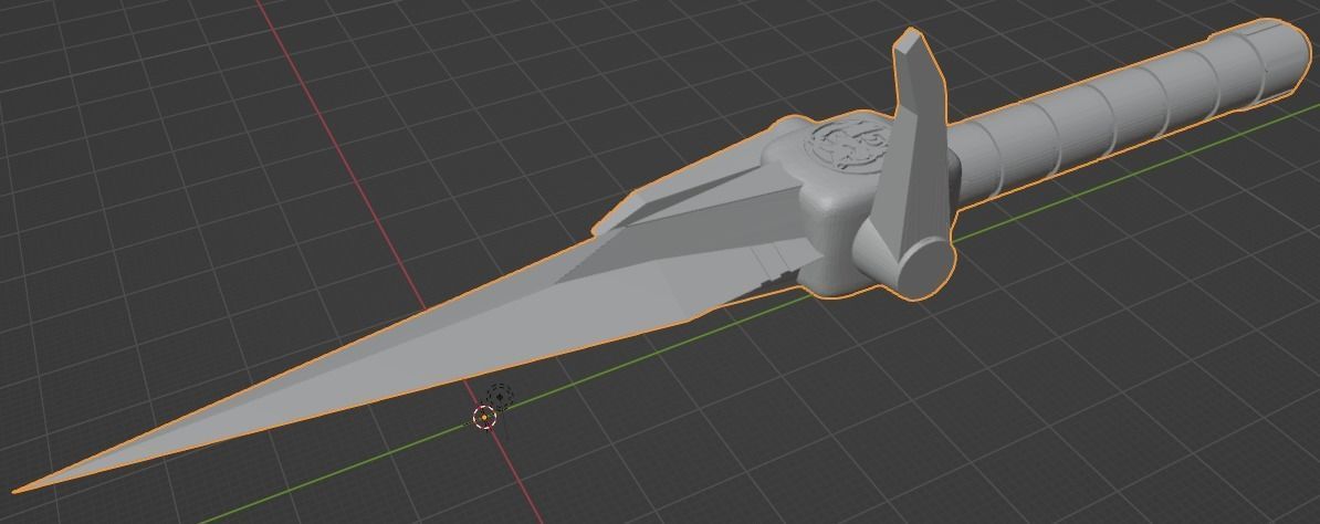 Yellow Ranger Sabretooth Dagger MMPR 3D model 3D printable | CGTrader