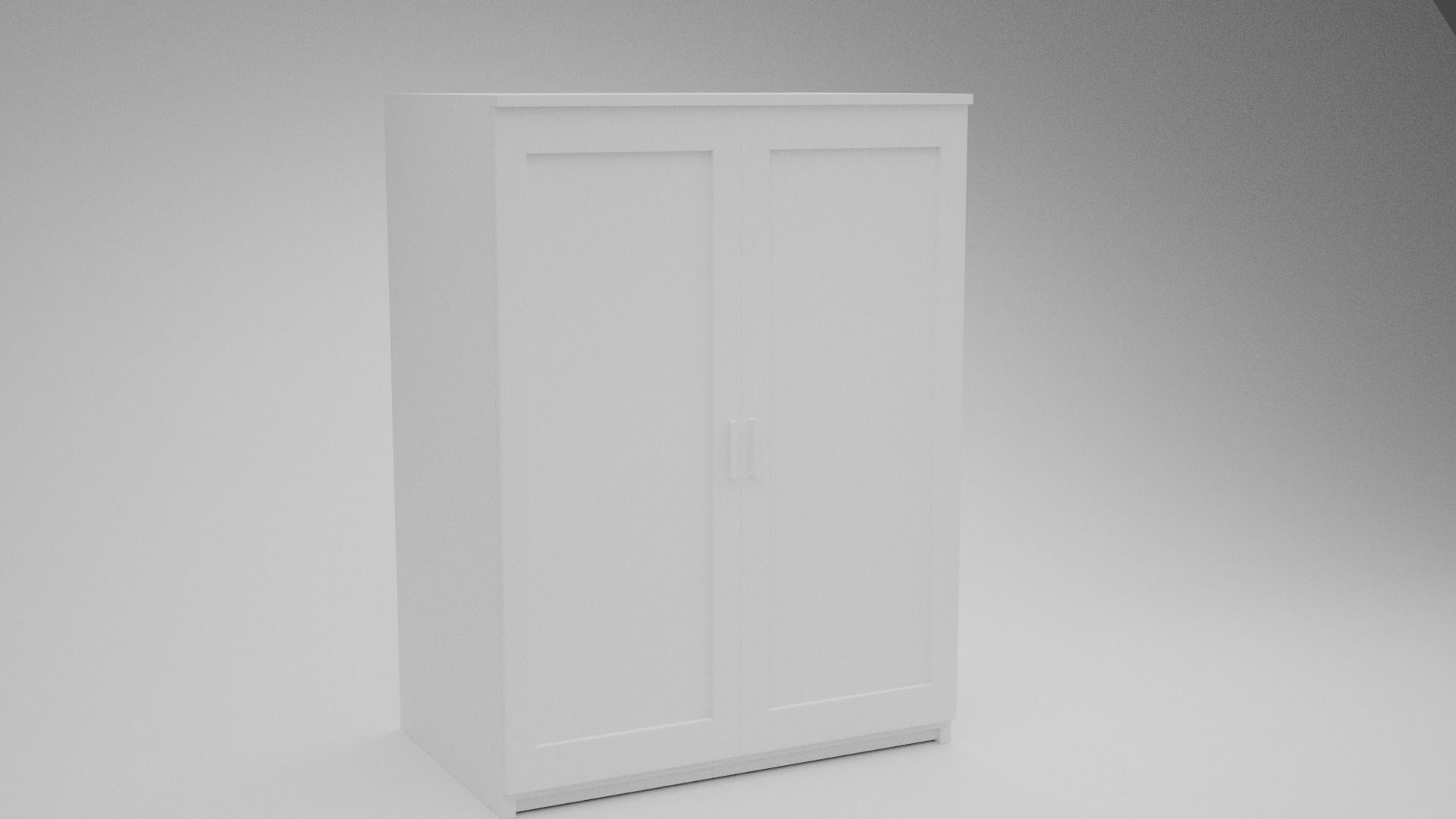 IKEA BRIMNES Wardrobe 3D model rigged | CGTrader
