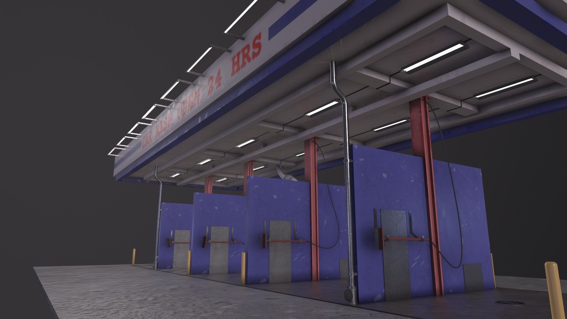 3D model Car Wash 3D Model VR / AR / low-poly | CGTrader