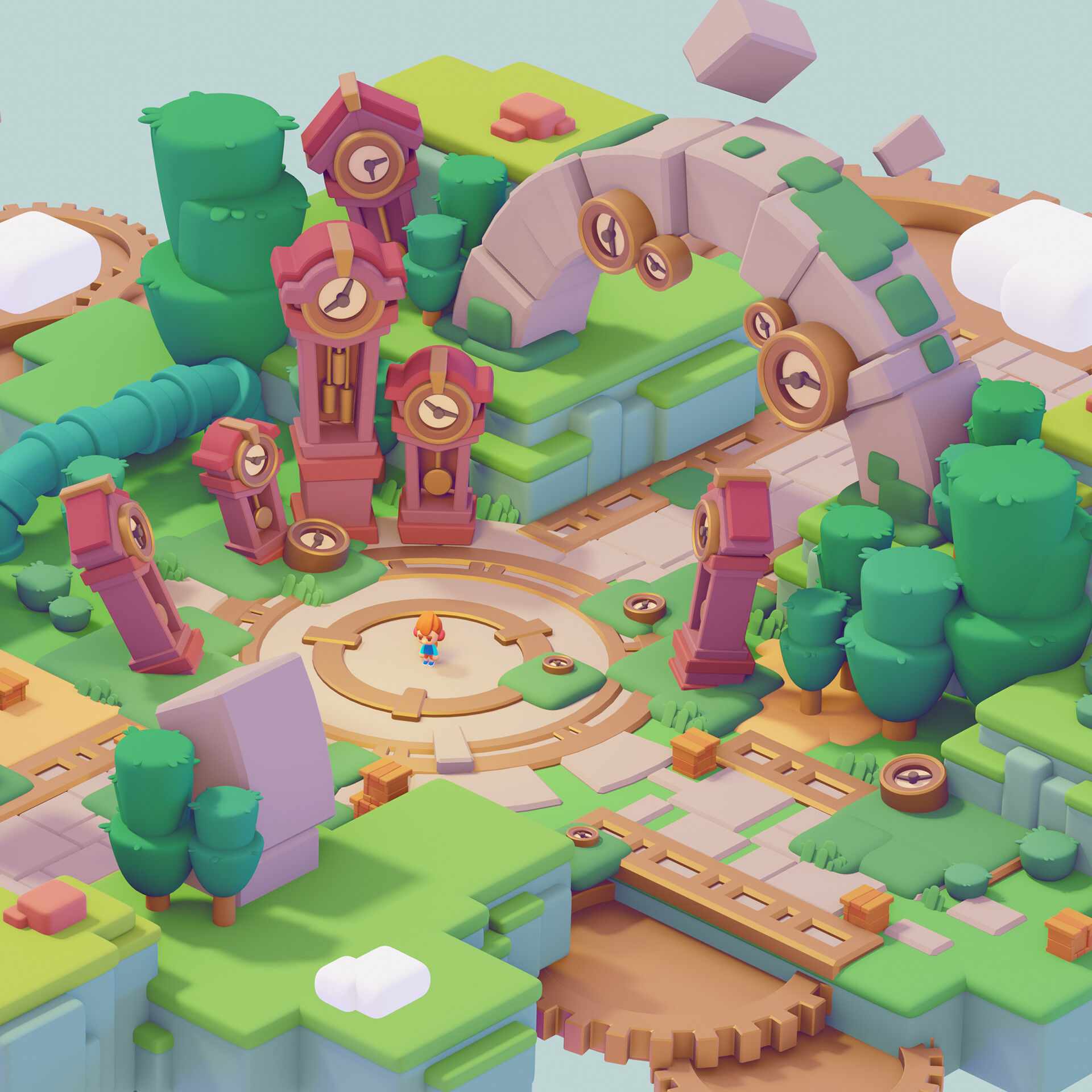 3D model Nature - Tree Pack 02 Stylized 3D Game Assets VR / AR / low ...