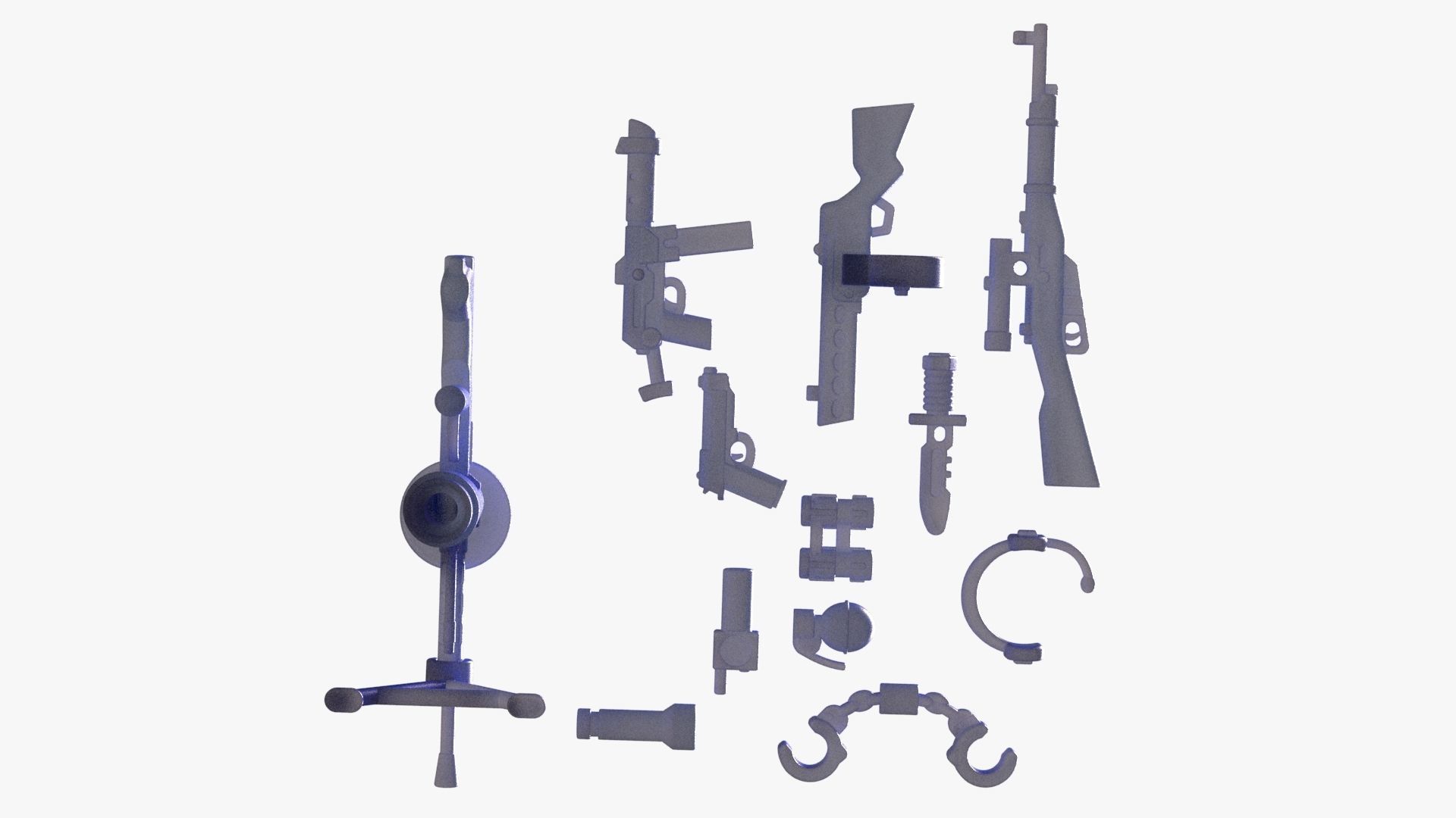 Lego Realsize 3D Scan Weapons Collection 3D model 3D model | CGTrader