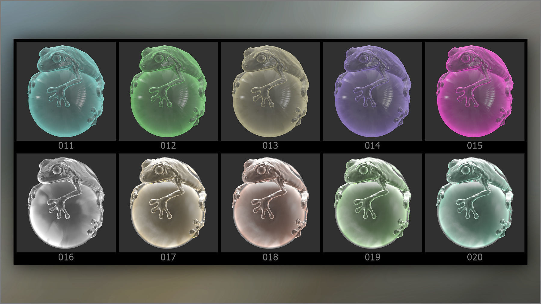 Matcaps Megapack 100 Colored Glass For ZBrush Texture | CGTrader