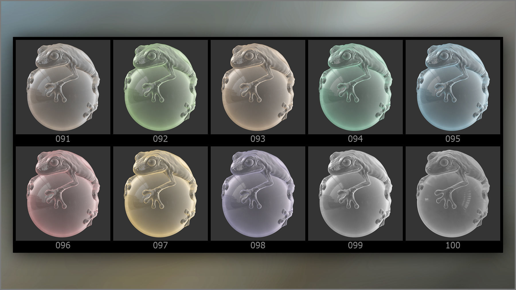 Matcaps Megapack 100 Colored Glass For ZBrush Texture | CGTrader