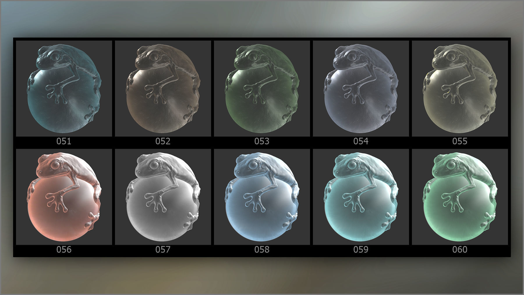 Matcaps Megapack 100 Colored Glass For ZBrush Texture | CGTrader