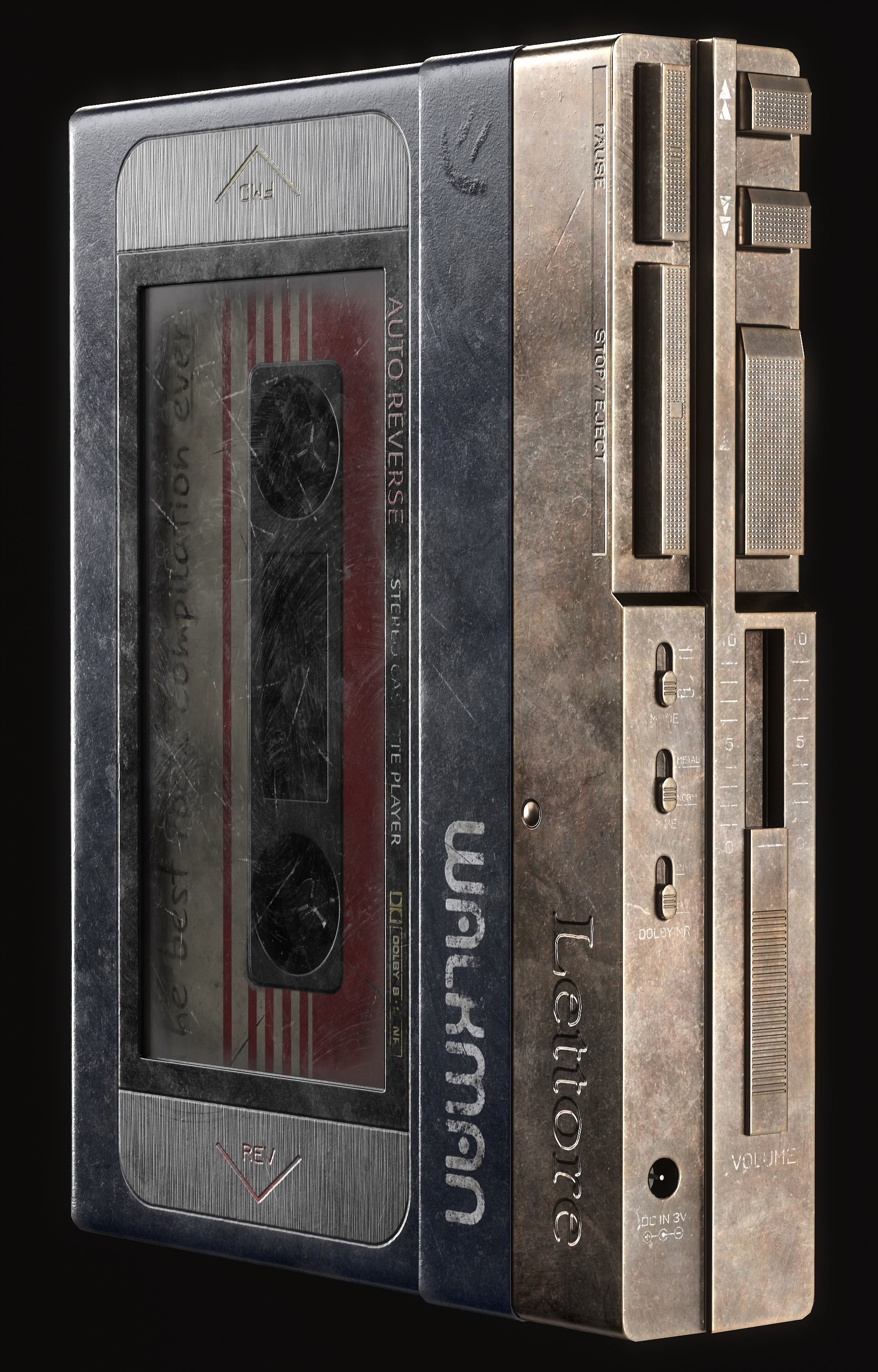 3D model Retro Cassette Player VR / AR / low-poly | CGTrader