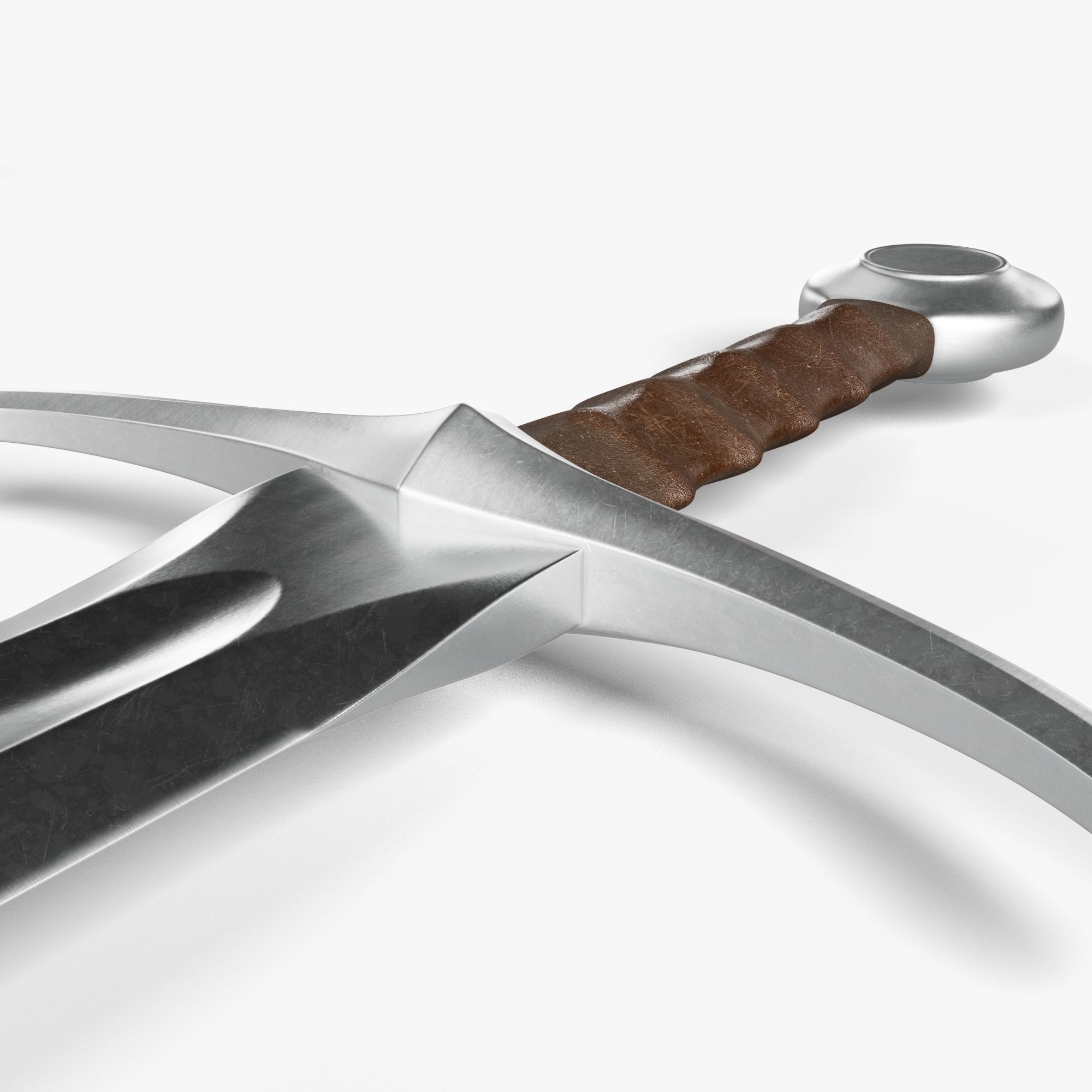 Medieval Sword 02 plus old texture and sheath 3D model rigged | CGTrader