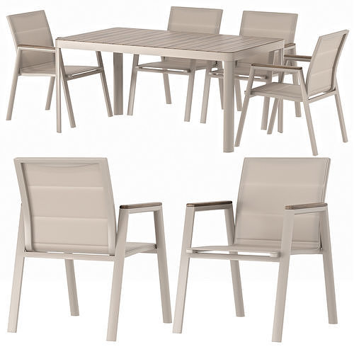 sette garden lora table and chair 3D model | CGTrader