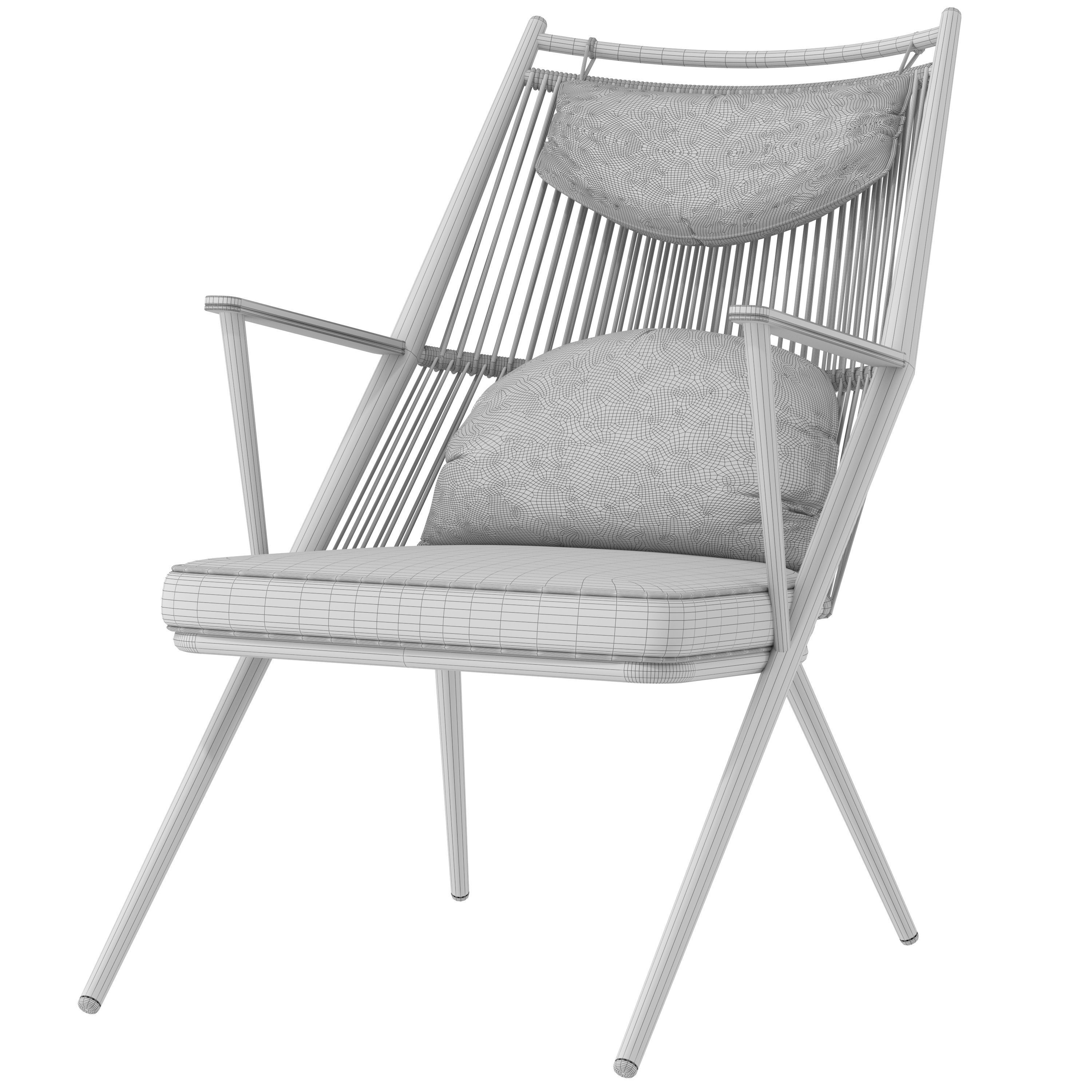 sette garden luce armchair 3D model | CGTrader