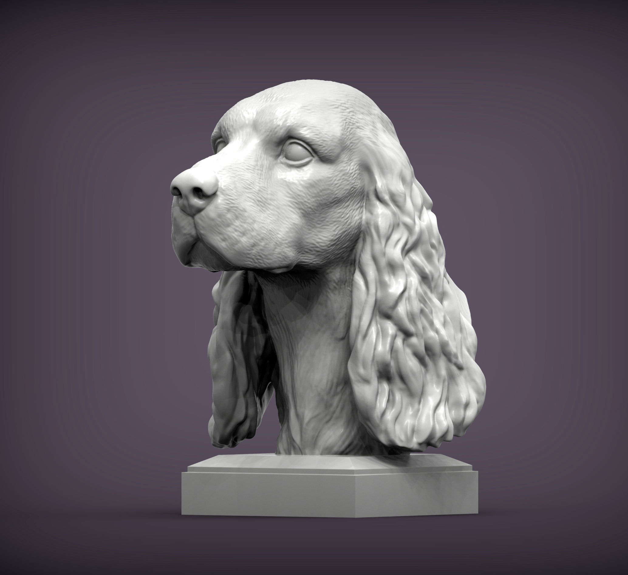 English Cocker Spaniel 3D model 3D printable | CGTrader