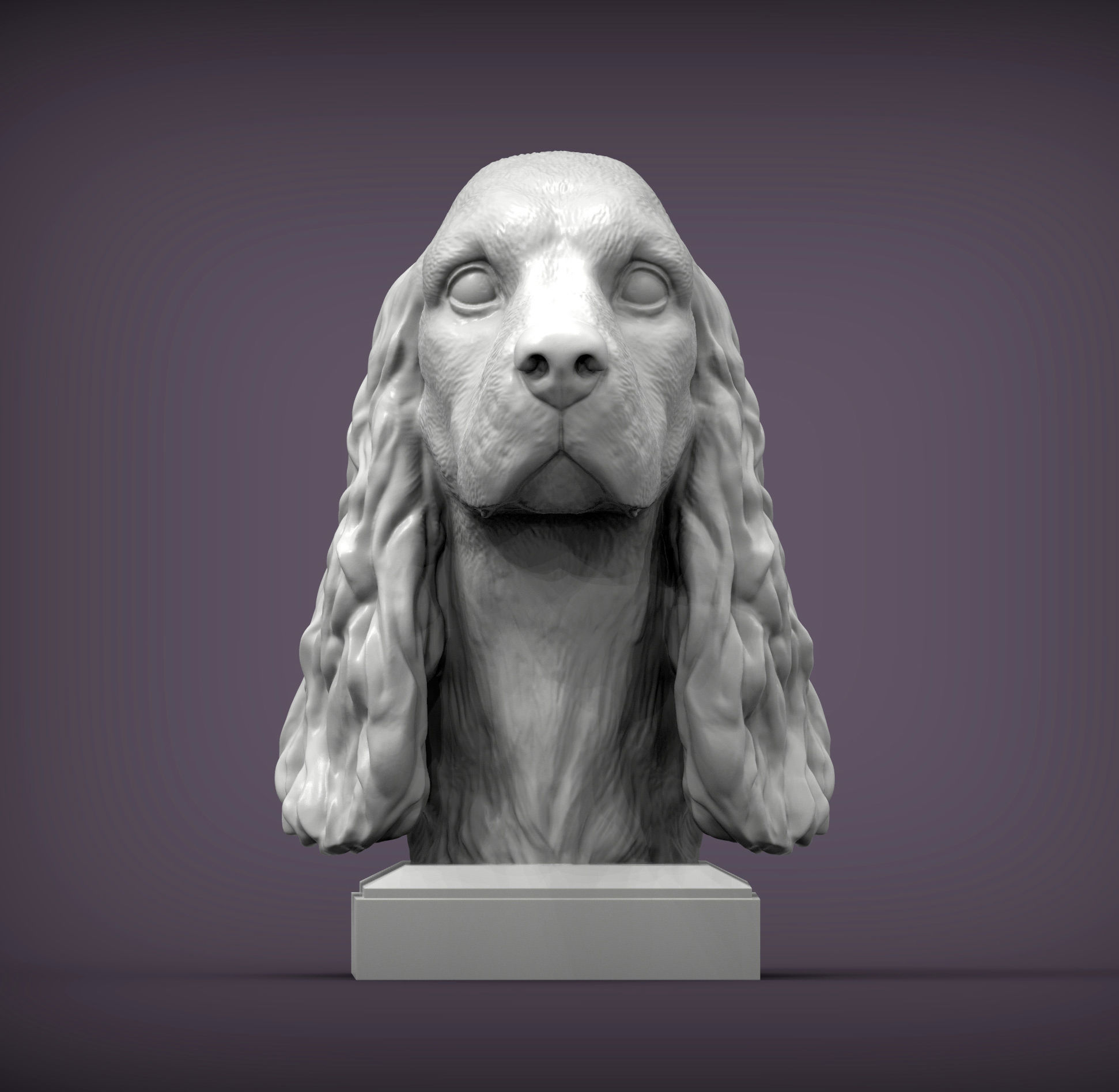 English Cocker Spaniel 3D model 3D printable | CGTrader