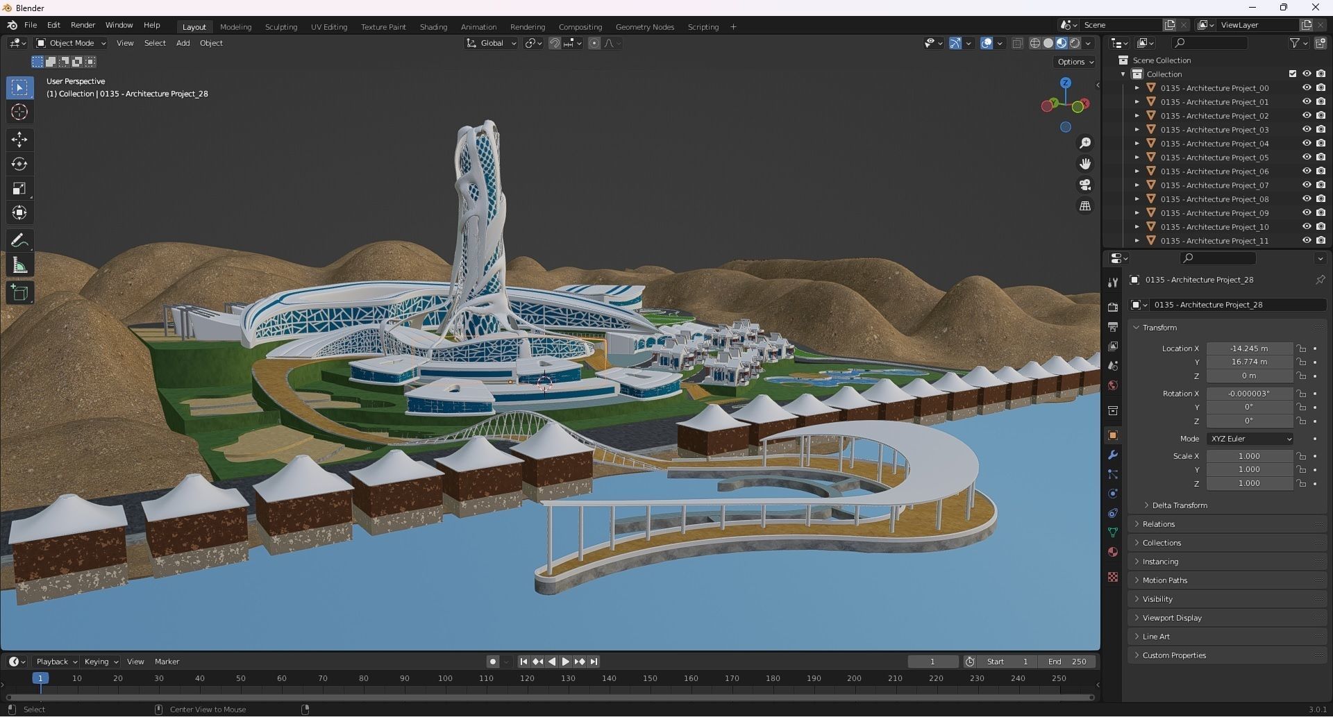 0135 - Architecture Project - 2Ds Drawing - 3Ds Files 3D model | CGTrader
