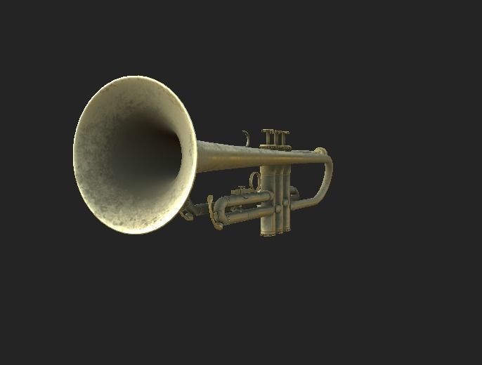 3D model Trumpet 4K PBR GameReady VR / AR / low-poly | CGTrader