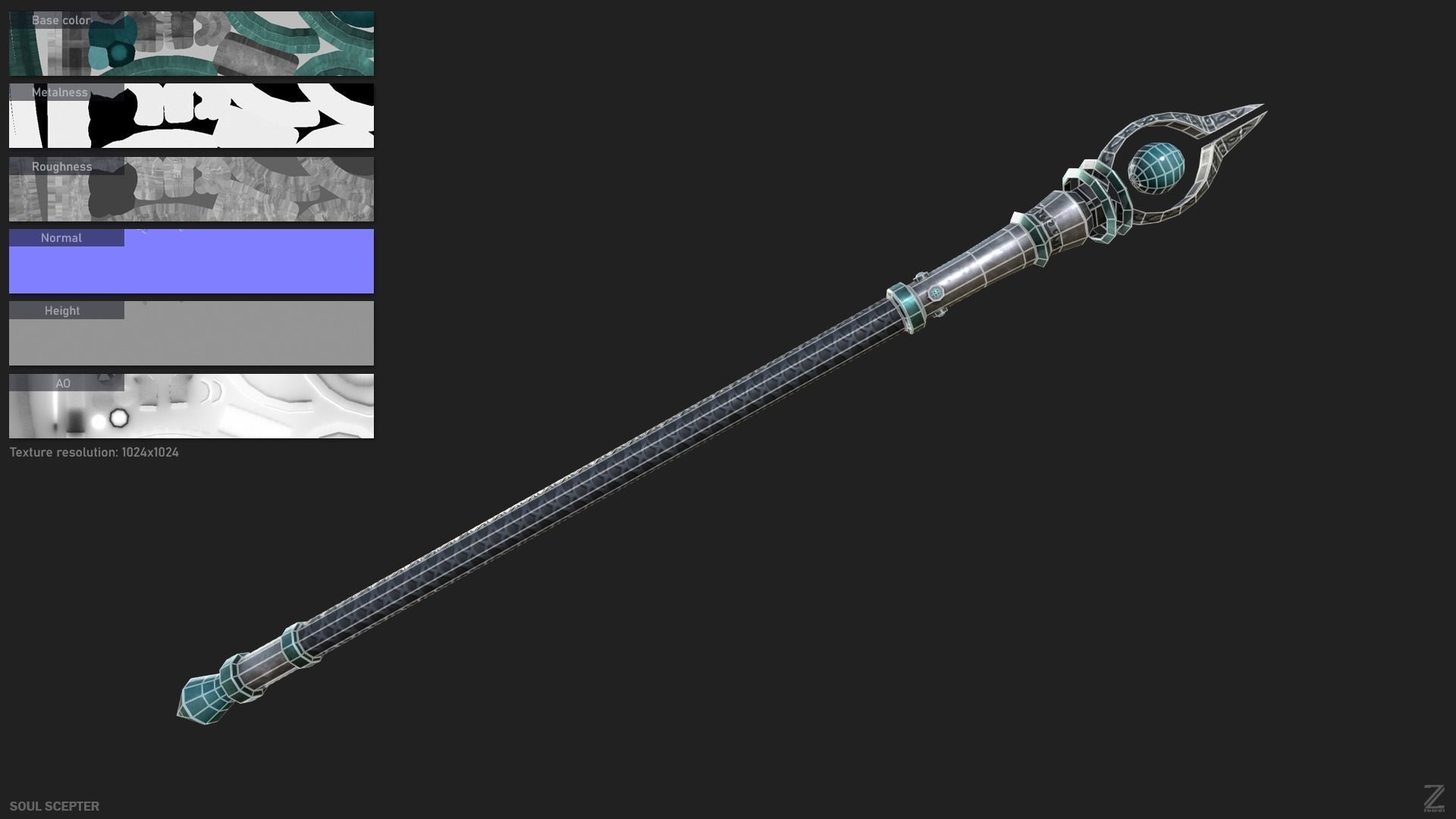 3D model Soul scepter VR / AR / low-poly | CGTrader
