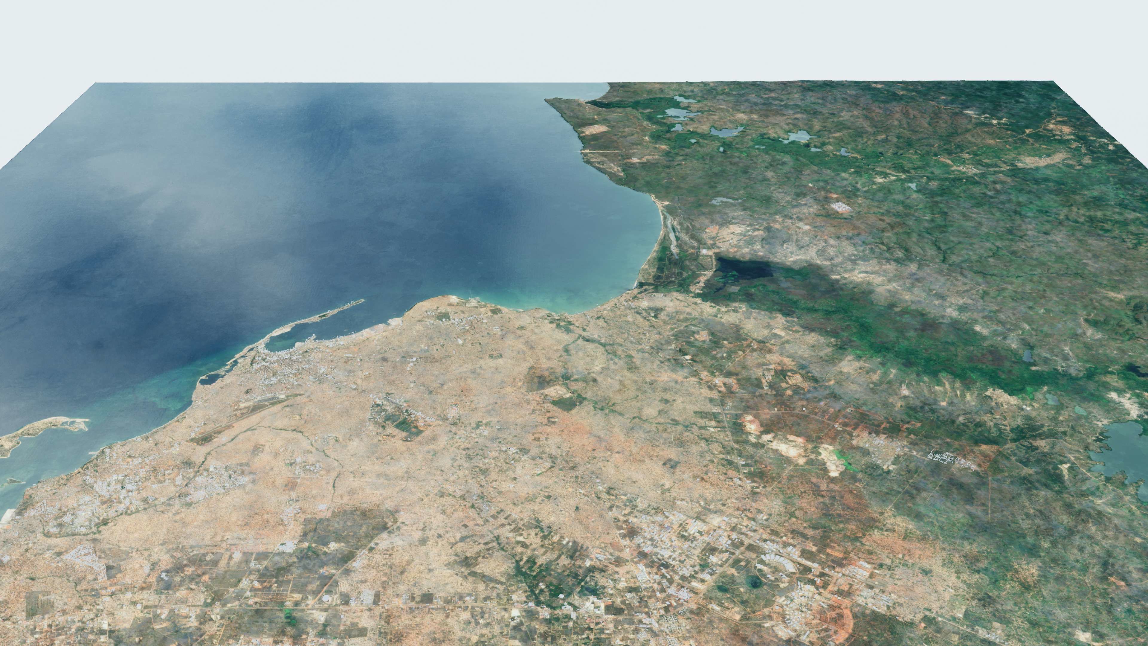 Cacuaco Angola City Landscape 3D Model 3D model | CGTrader