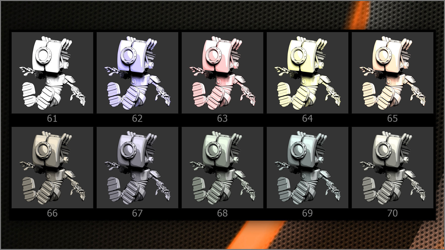 Matcaps Megapack 100 Comic Styles For ZBrush 3D model | CGTrader