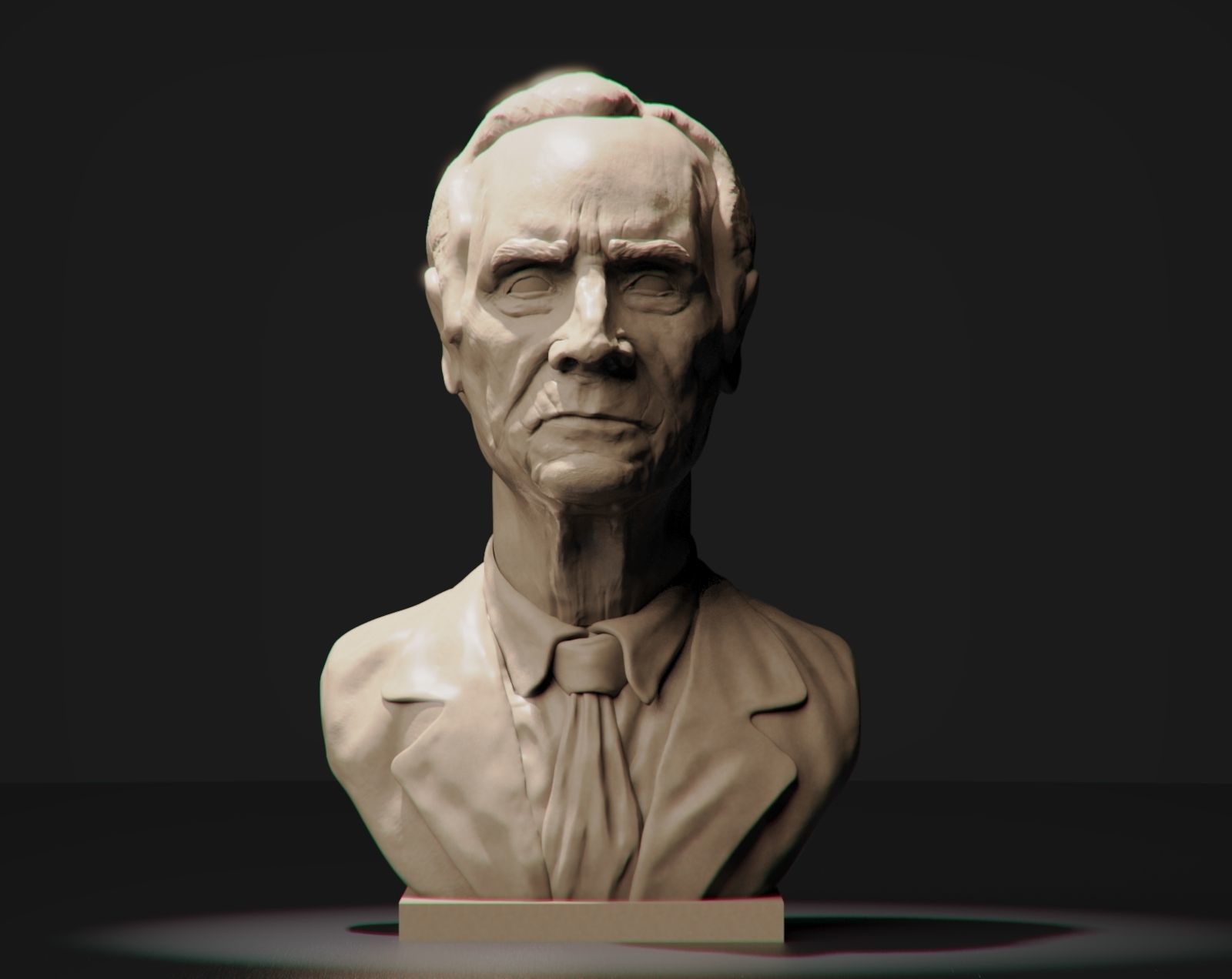 Bust of an Old Cowboy free 3D model 3D printable | CGTrader