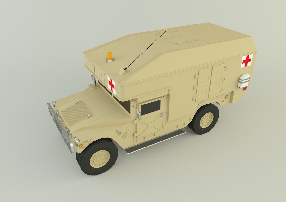 hummer ambulance 3D model | CGTrader