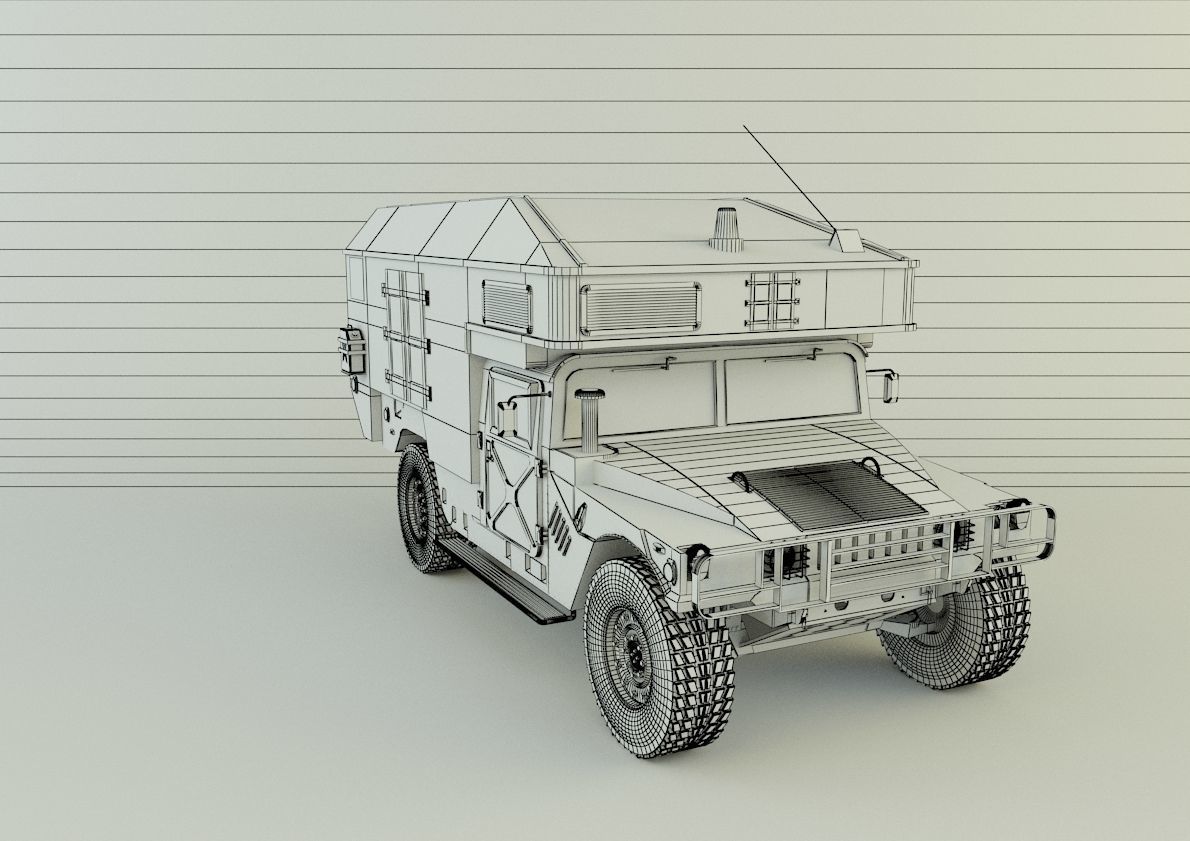 hummer ambulance 3D model | CGTrader