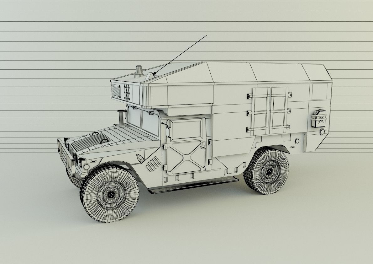 hummer ambulance 3D model | CGTrader