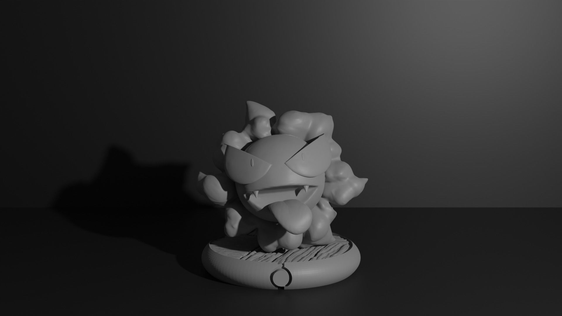 Gastly pokemon 3D print model 3D model 3D printable | CGTrader