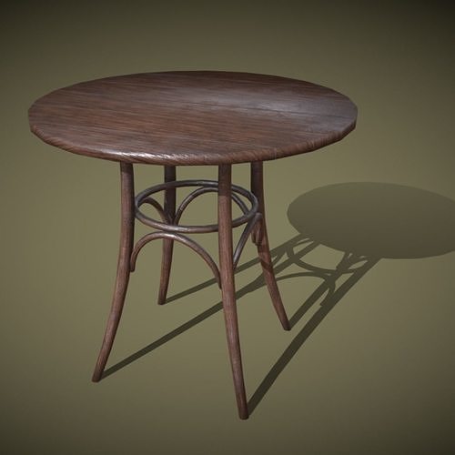 Viennese table 3D model | CGTrader