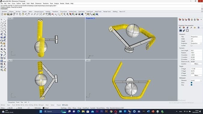a simple lamp 3D model | CGTrader