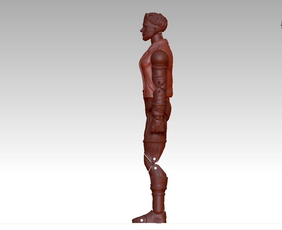 Superboy Articulated Action figure 3D model 3D printable | CGTrader