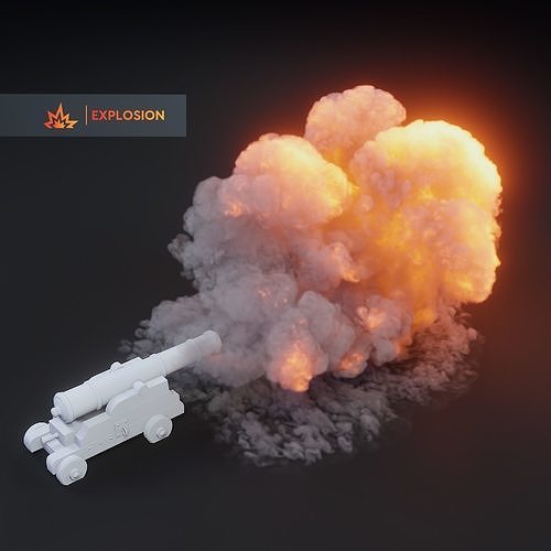 3D Canonfire Animation 3D model animated | CGTrader