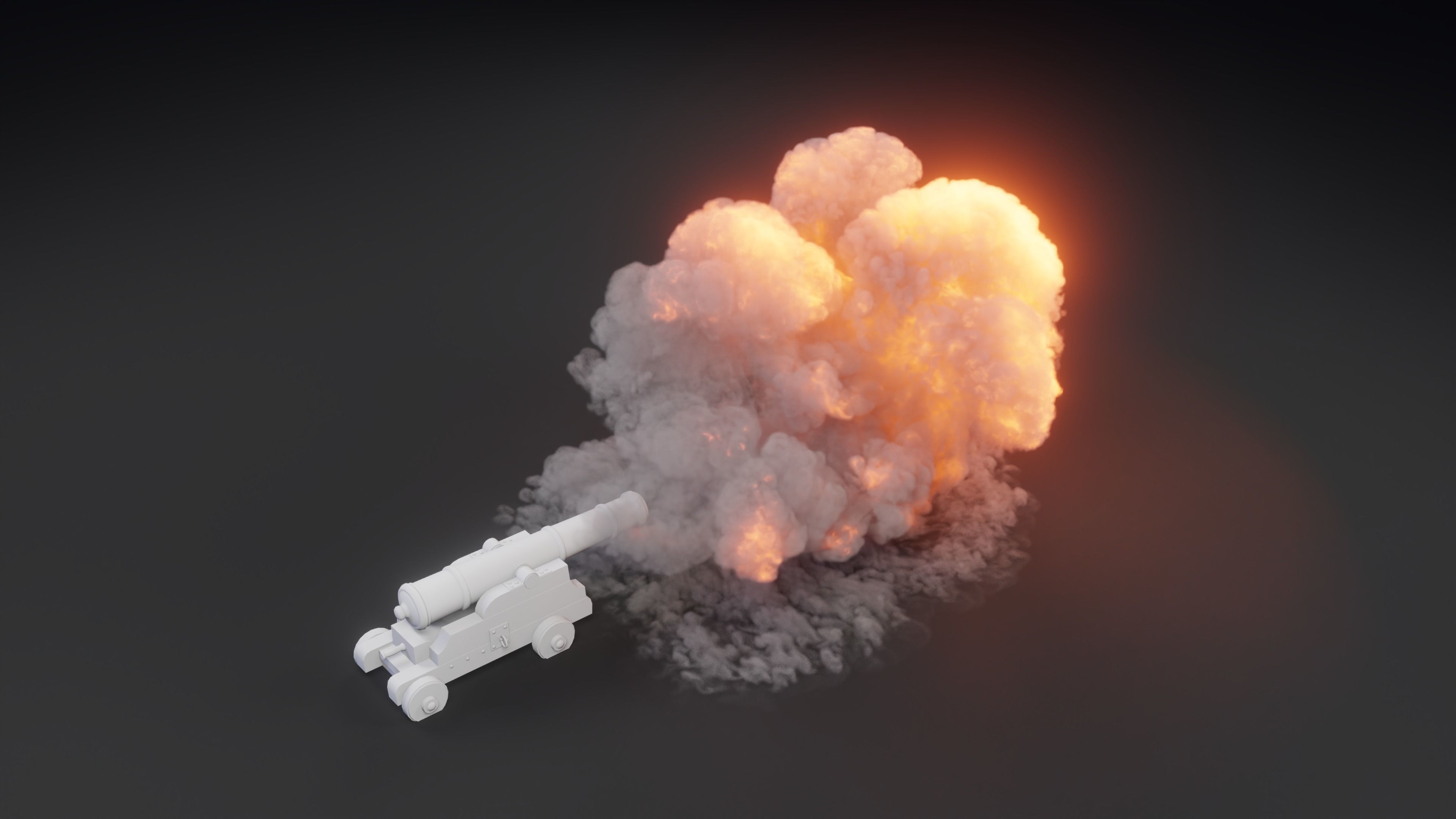 3D Canonfire Animation 3D model animated | CGTrader