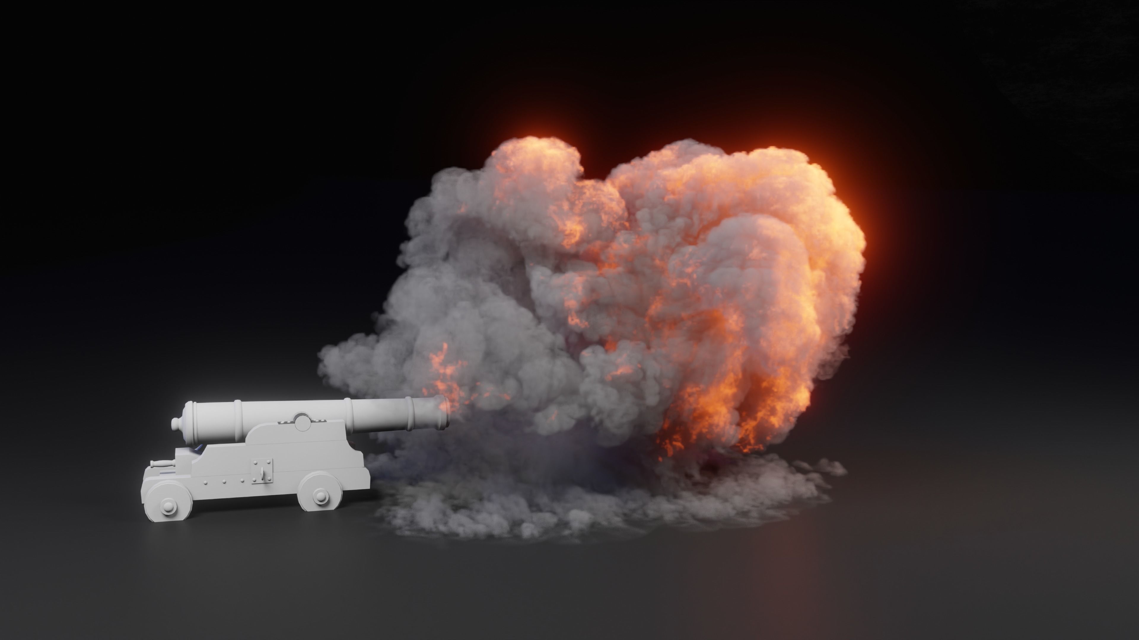 3D Canonfire Animation 3D model animated | CGTrader