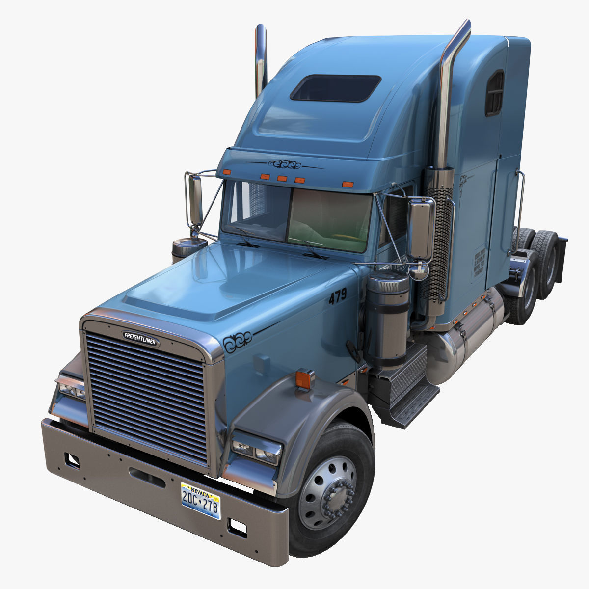 3D model Freightliner Classic XL semitruck VR / AR / low-poly | CGTrader