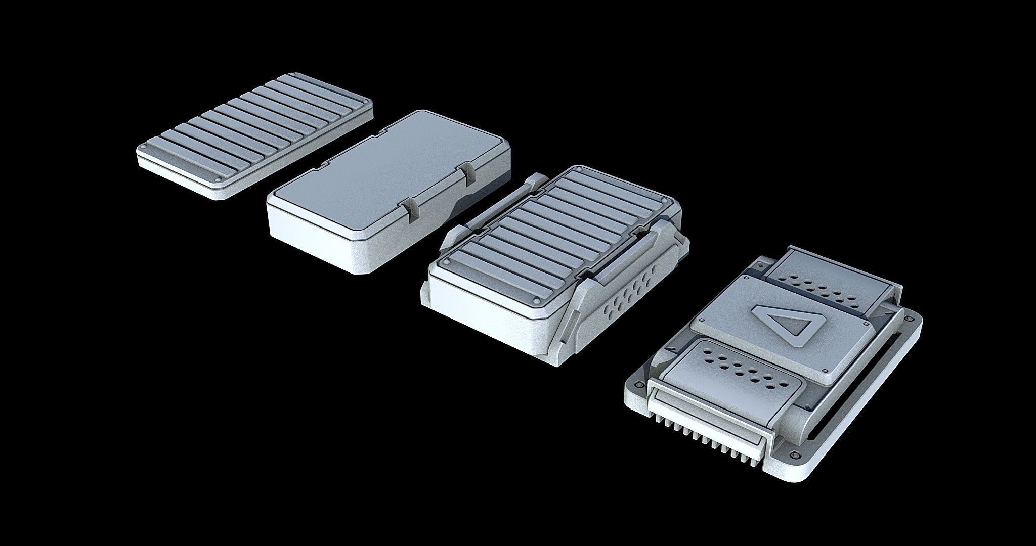 Sci-Fi KitBash and Props Pack Part four 3D model | CGTrader