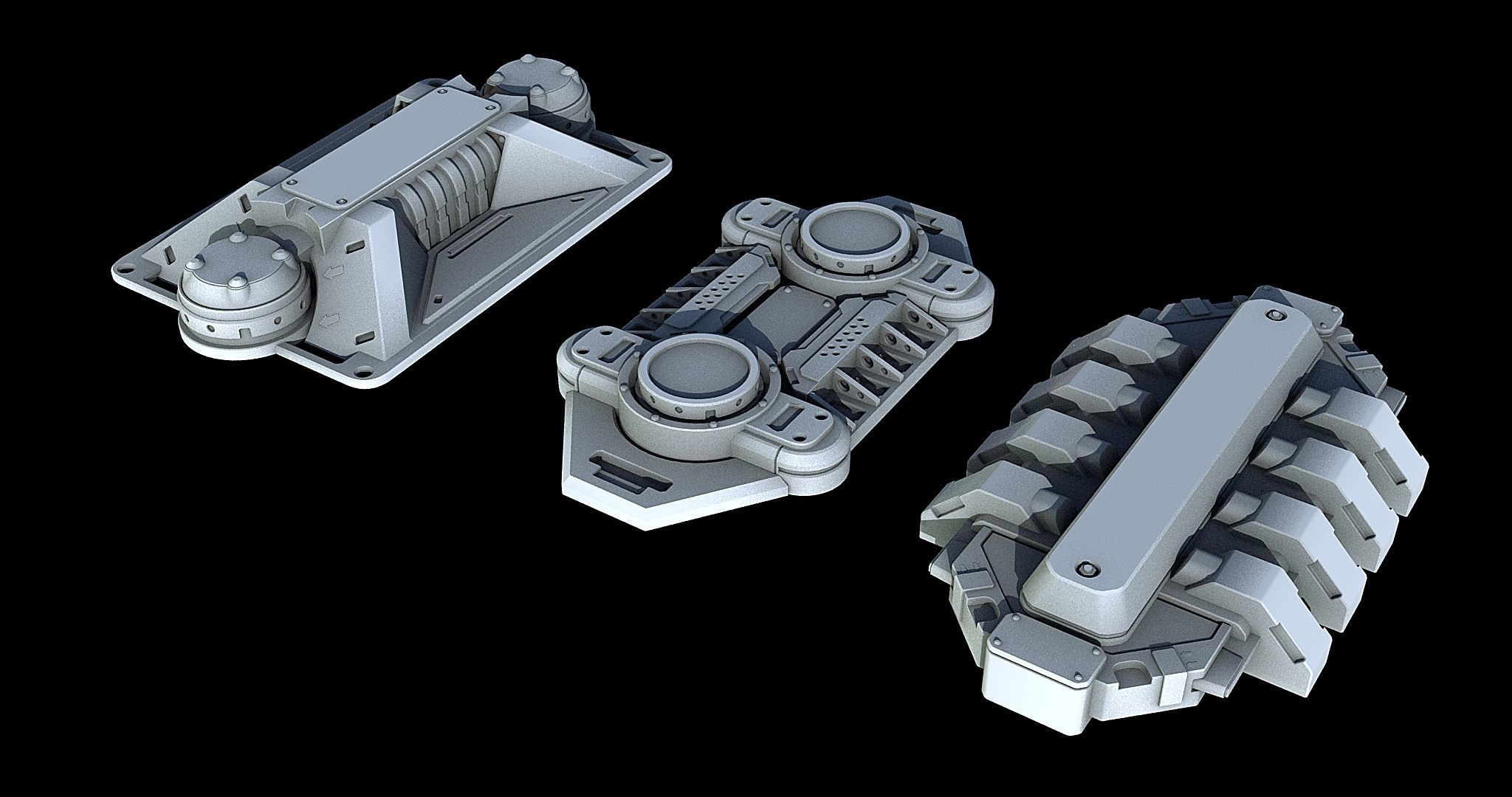 Sci-Fi KitBash and Props Pack Part four 3D model | CGTrader