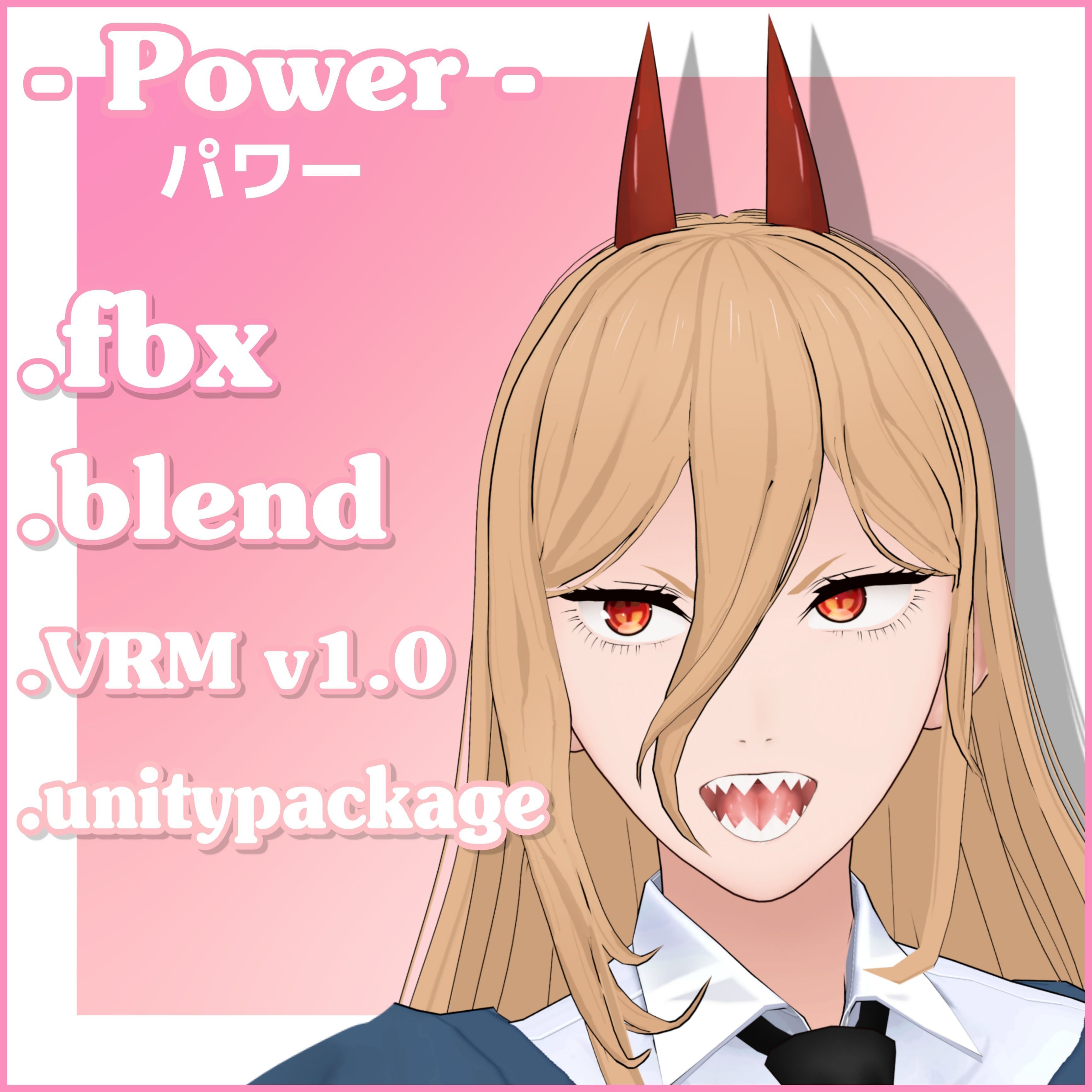 3D model Power - anime character VR / AR / low-poly | CGTrader