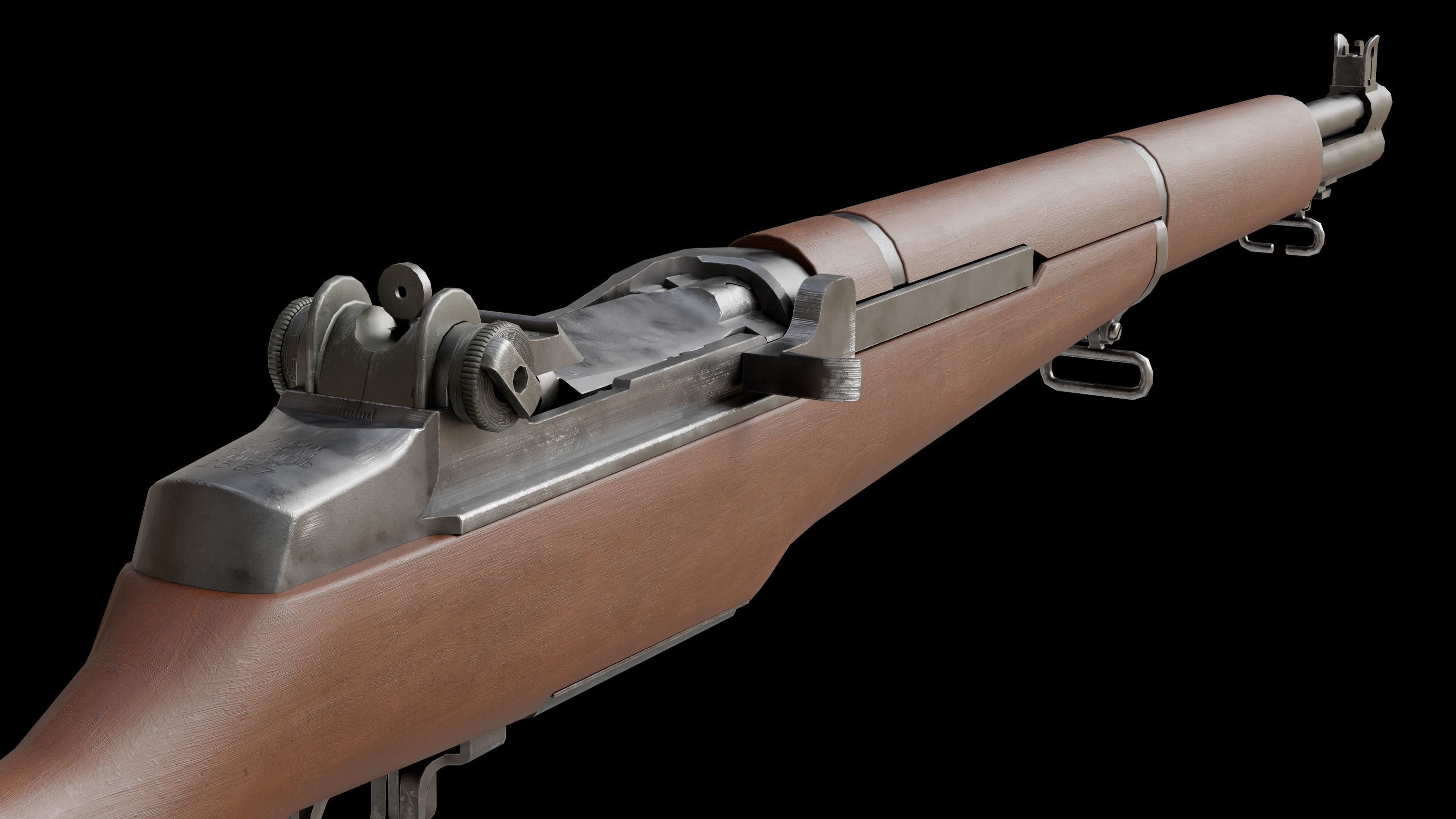 3D model M1 Garand VR / AR / low-poly | CGTrader
