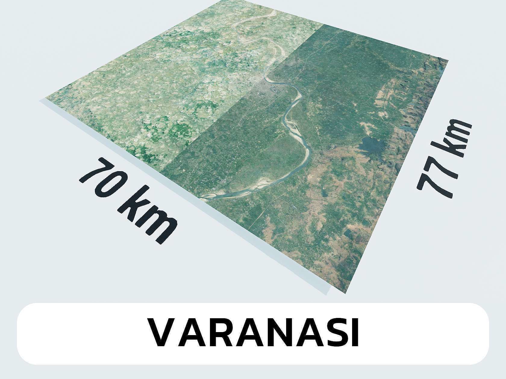 Varanasi India City Landscape 3D Model 3D model | CGTrader