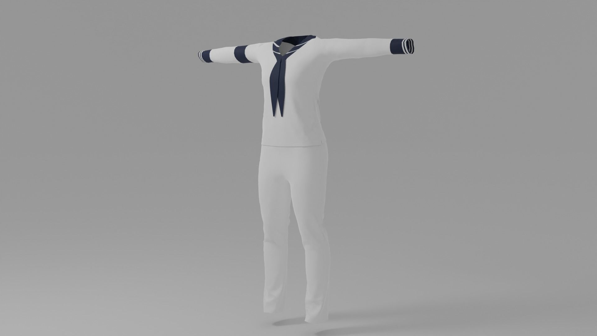 3D model Sailor Uniform VR / AR / low-poly | CGTrader