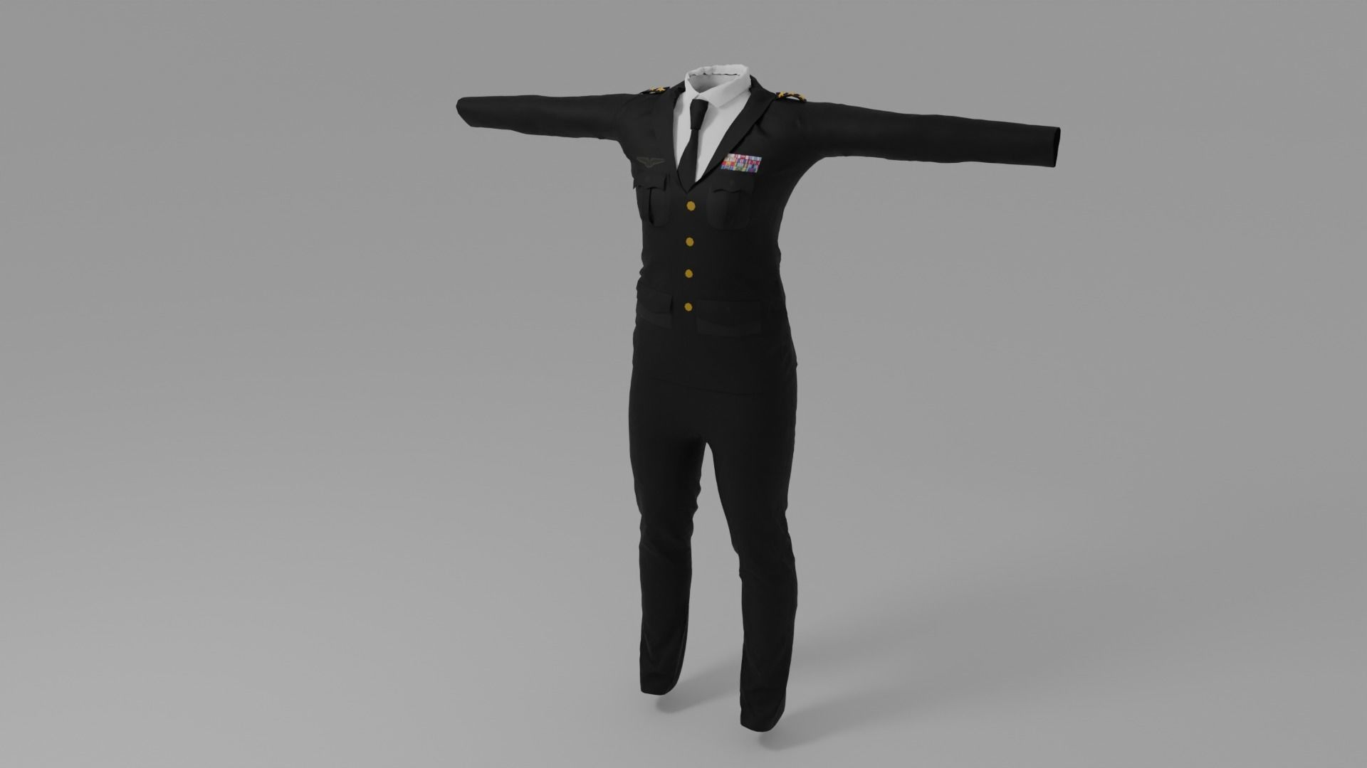 3D model General Uniform VR / AR / low-poly | CGTrader