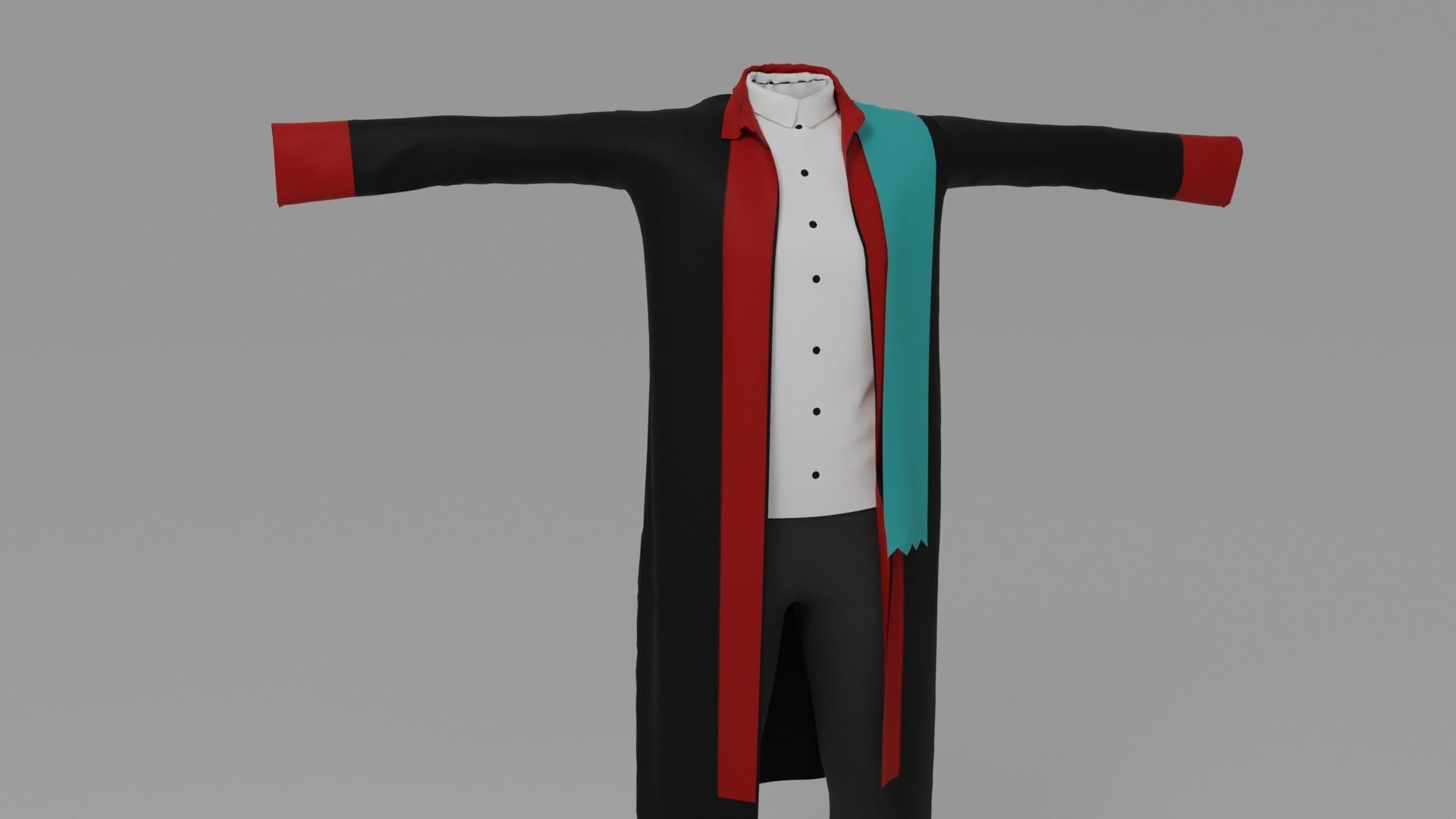 3D model Graduation Uniform VR / AR / low-poly | CGTrader