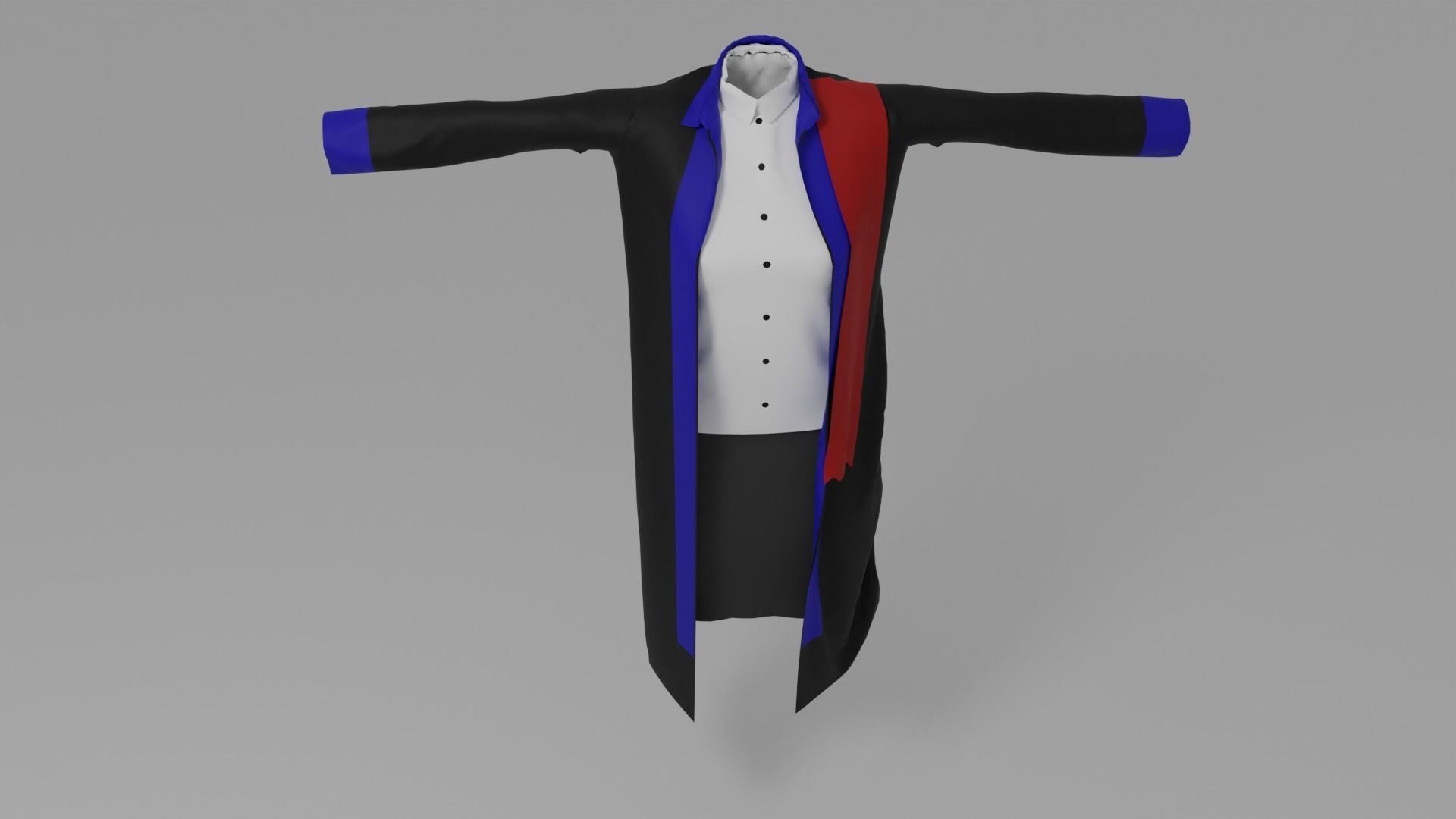 3D model Graduation Woman Uniform VR / AR / low-poly | CGTrader