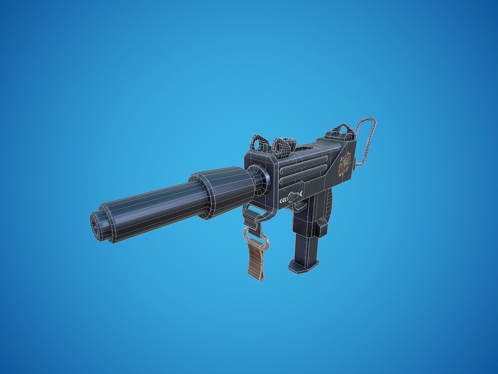 3D model Fortnite Fan art gun VR / AR / low-poly | CGTrader