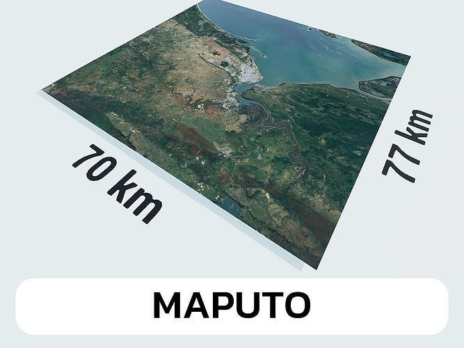 Maputo Mozambique City Landscape 3D Model 3D model | CGTrader