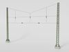 Railtrack cross-span assembly 3D model | CGTrader